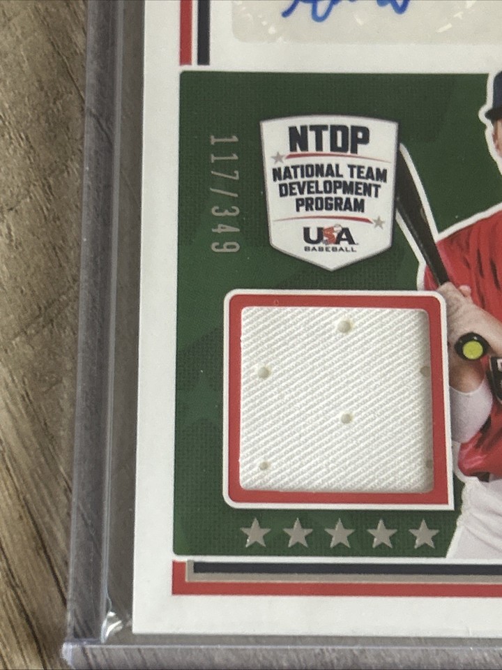 2022 Panini USA Stars & Stripes AIDAN MILLER Jersey Patch AUTO RC /349 ...