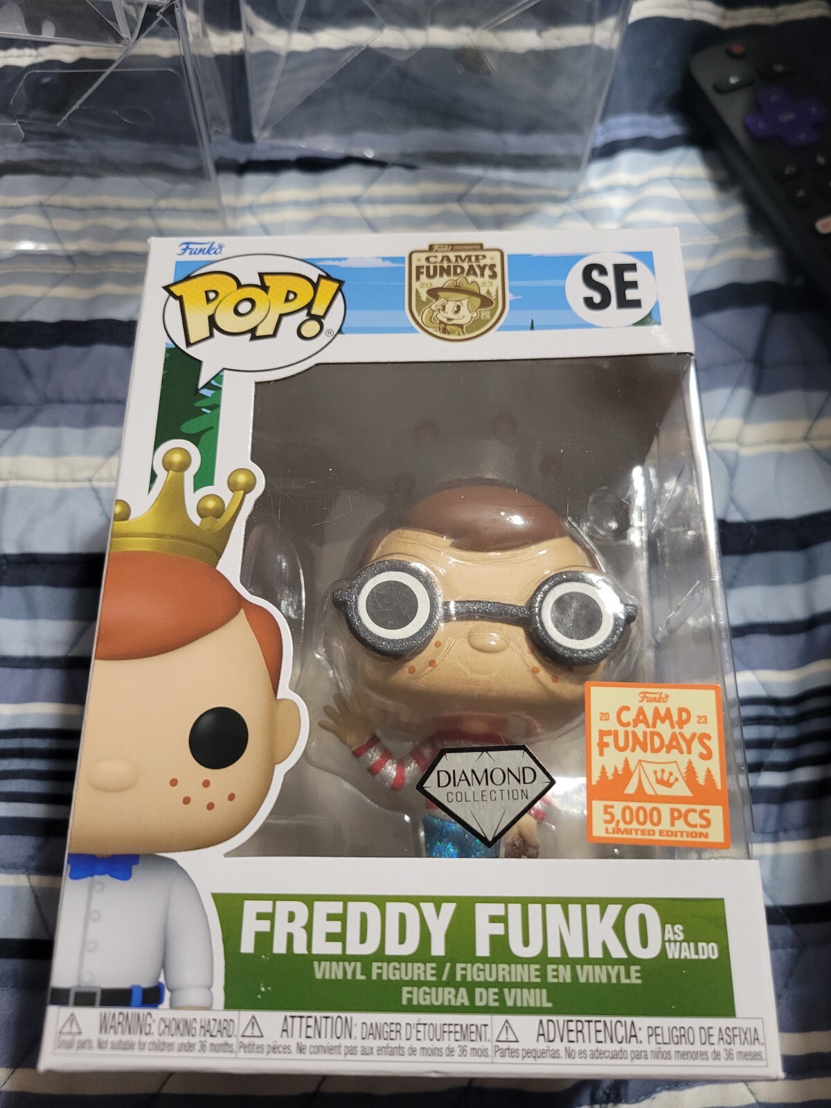 Funko Camp Fundays 2023 Box of Fun Freddy as Waldo Diamond LE 5000 | eBay