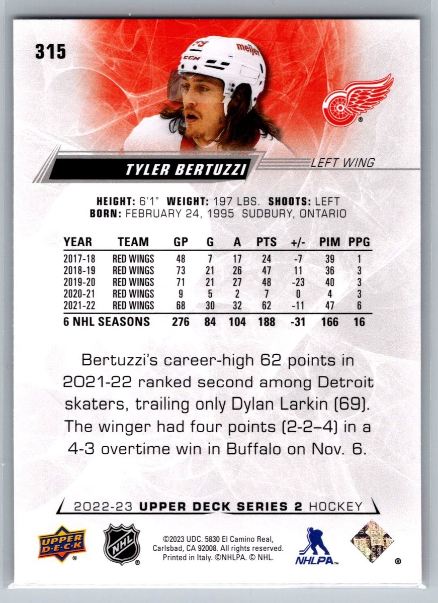 Tyler Bertuzzi Tattoos