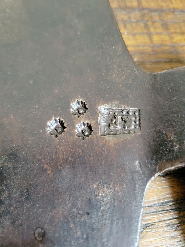 Antique 1700s Miniature Colonial Trade Coopers Axe 6 1/4" Blade Signed ...