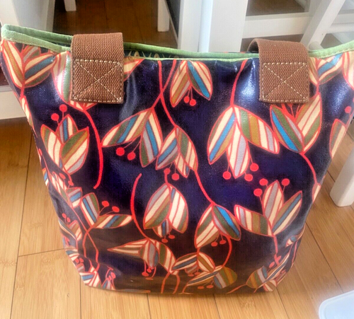 FOSSIL KEY PER FLORAL COATED CANVAS DOUBLE HANDLE SHOULDER TOTE BAG | eBay