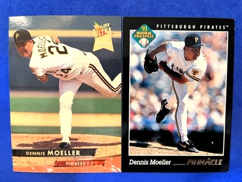 MLB - Dennis Moeller 1993 Fleer Ultra RC & '93 Pinnacle Rookie Prospect ...