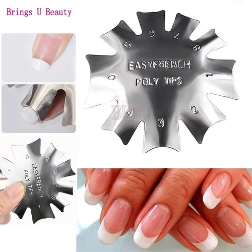 Super C-Shape Line Easy French Trimmer Nail Acrylic Gel Triple Tips ...