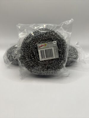 6/12/24pk sabco professional stainless steel scourer 50g rust free ...