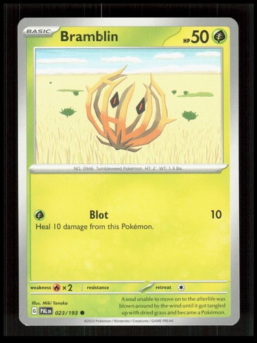 Bramblin 023/193 SV02: Paldea Evolved Pokemon tcg Card CB-1-9-C-6 ...
