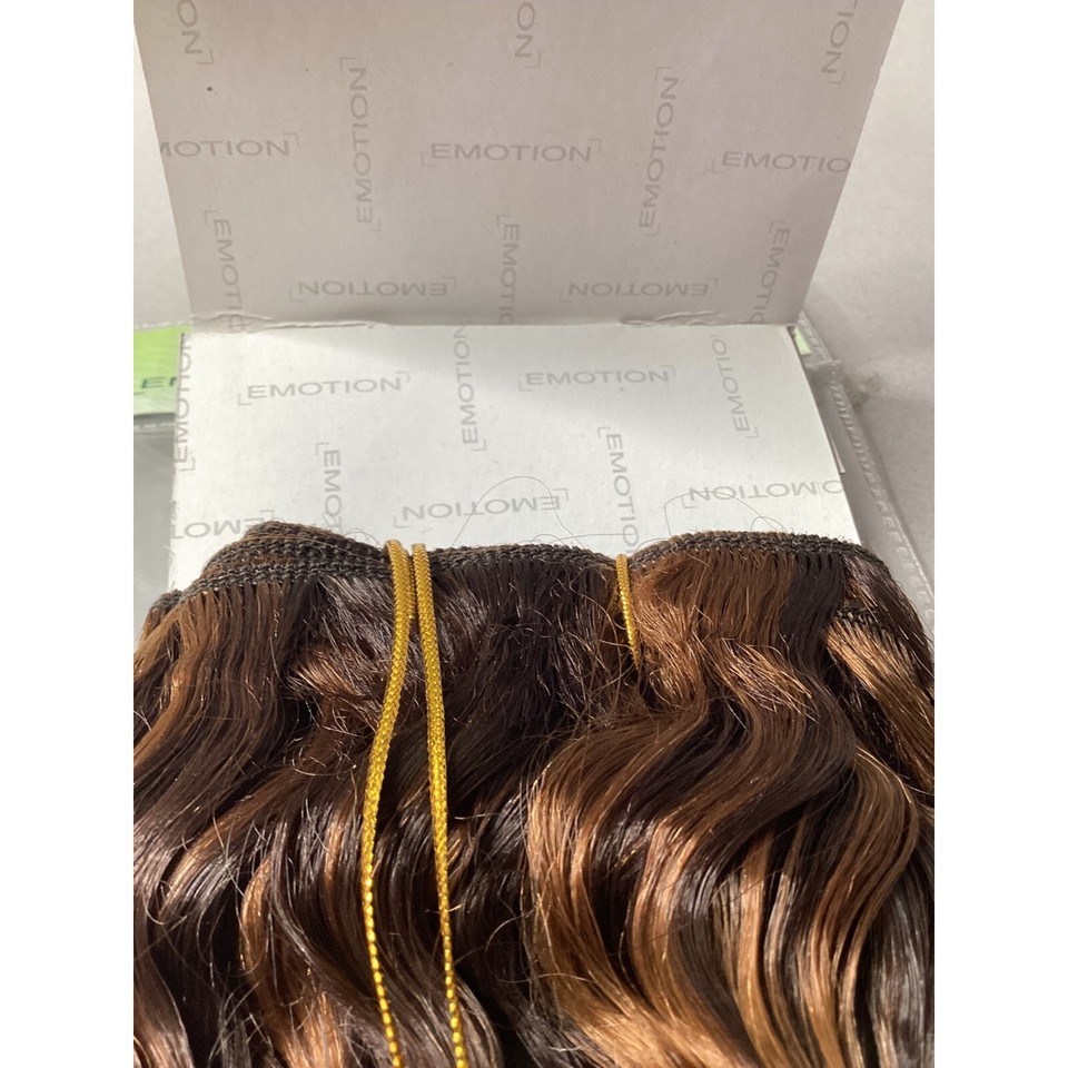 14" Deep Wave Color #P430 Dark Brown with Highlights Blended Hair ...