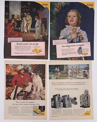 Vintage Eastman Kodak Ansco Camera Film Projector Advertising 15+ Print ...