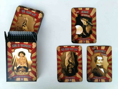 tarot card cards deck rare vintage oracle freak freaks geek circus ...