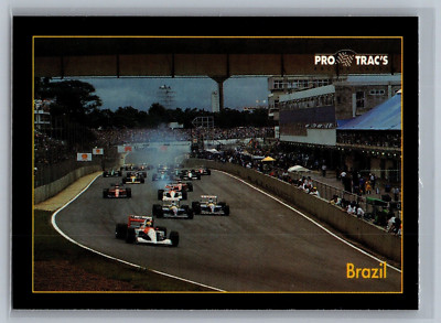 1991 Pro Trac's Formula One Series Brazil #82 Track Series Trading Card ...