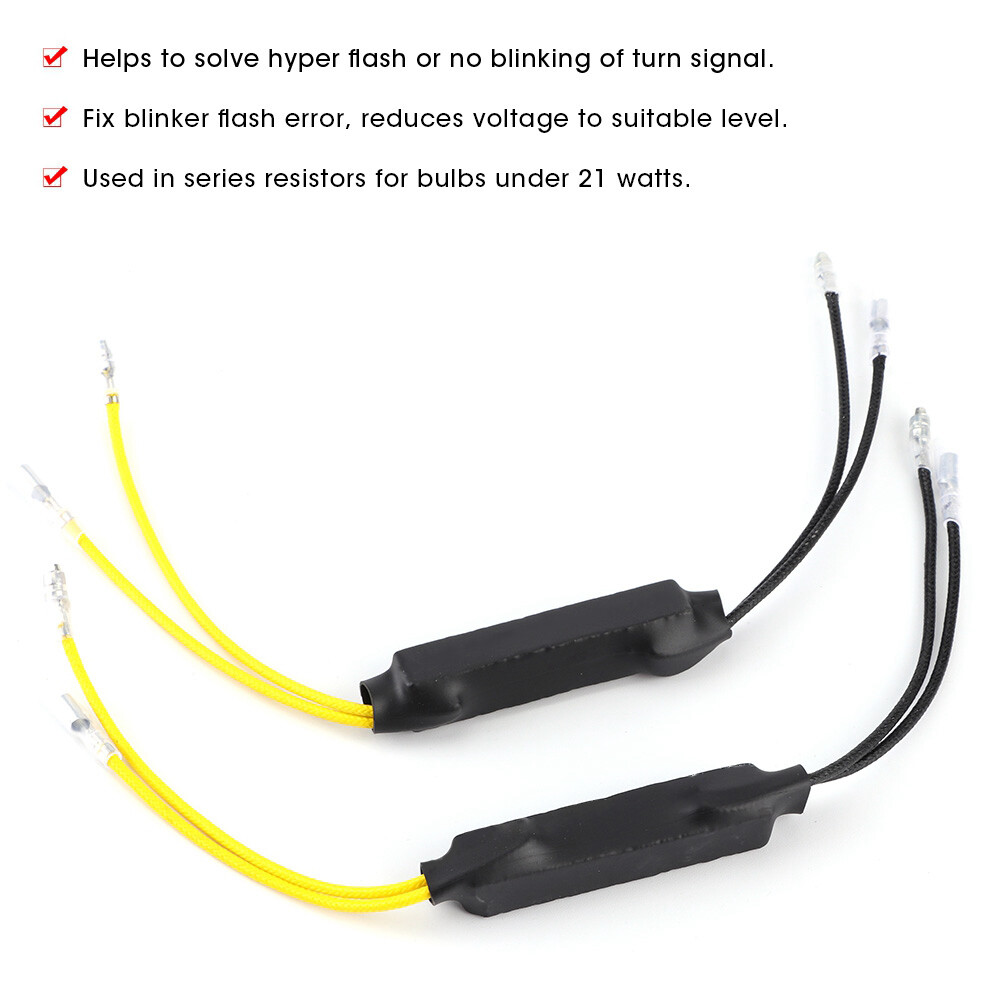21W Load Resistor Kit For Turn Signal Hyper Flash Motorcycle LED ...