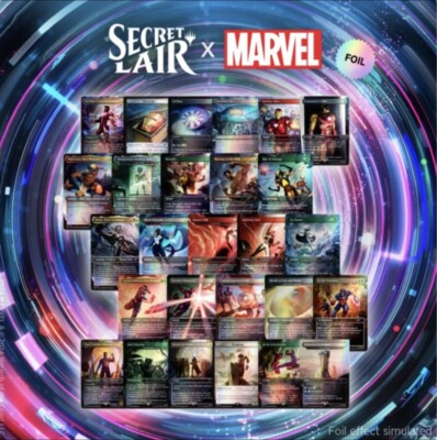 MTG Secret Lair: Marvel Superdrop - The Astonishing FOIL Bundle ...