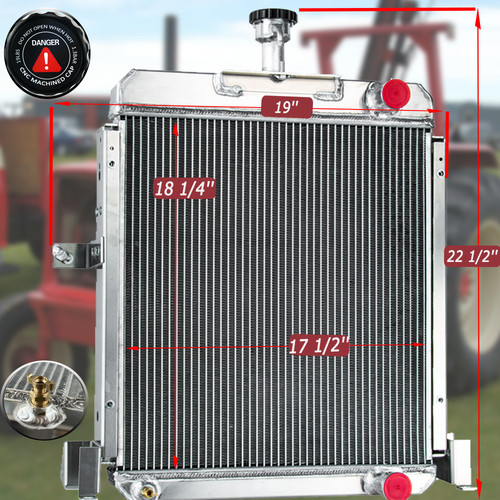 RADIATOR FOR CASE IH 574 674 INTERNATIONAL 2500A 574 #66496C2,539567R2 ...
