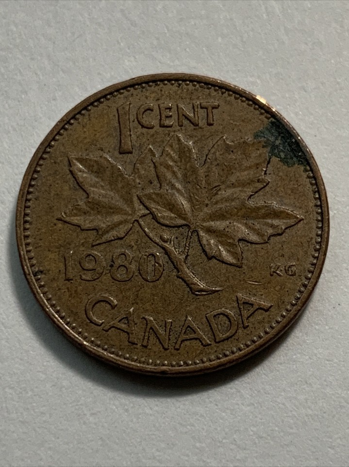 1980 Canadian Penny 1C Queen Elizabeth II Coin Cent (Circulated) | eBay