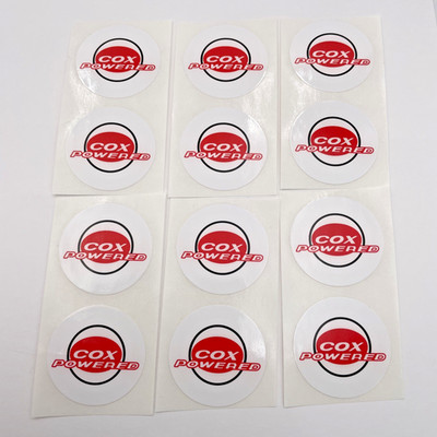 Cox Powered Decal Stickers New Lot Of 12 NOS New Old Stock | eBay