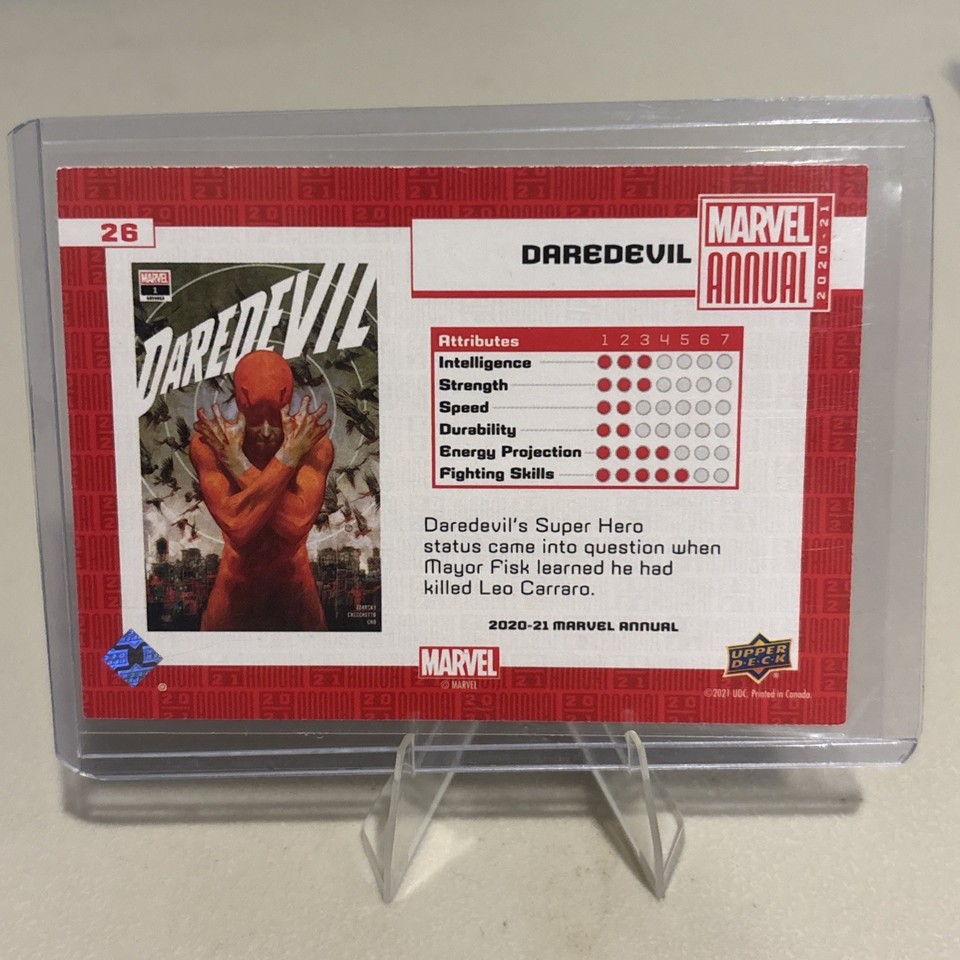 DAREDEVIL / Marvel Annual 2020-21 (UD 2022) BASE Trading Card #26 | eBay