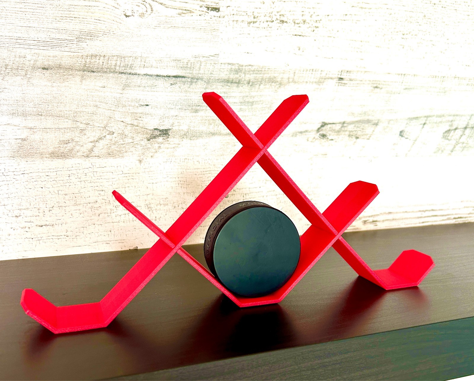 Hockey Puck Display Stand - 6 Puck Stand - 3D Printed - Gold Silk, Red ...