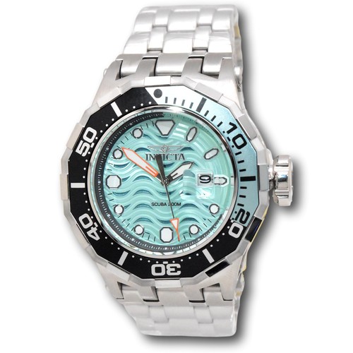 Invicta Pro Diver Scuba Wave Men's 52mm Deep Sea Teal Quartz 200M Watch ...