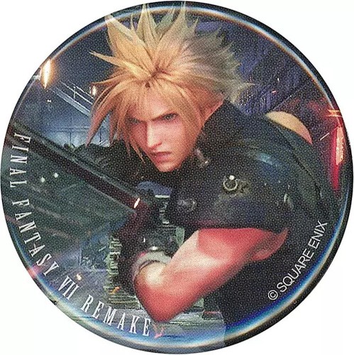 Final Fantasy VII Cloud Strife Can Badge Collection Vol.2 44mm Pin Set ...