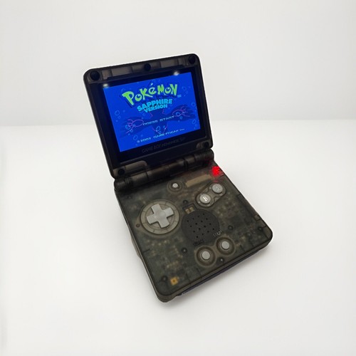 Smoked Black Gameboy Advance SP w/IPS Screen Mod | eBay