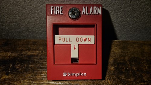 Simplex 4099 T-Bar Fire Alarm Pull Station, Module Removed | eBay