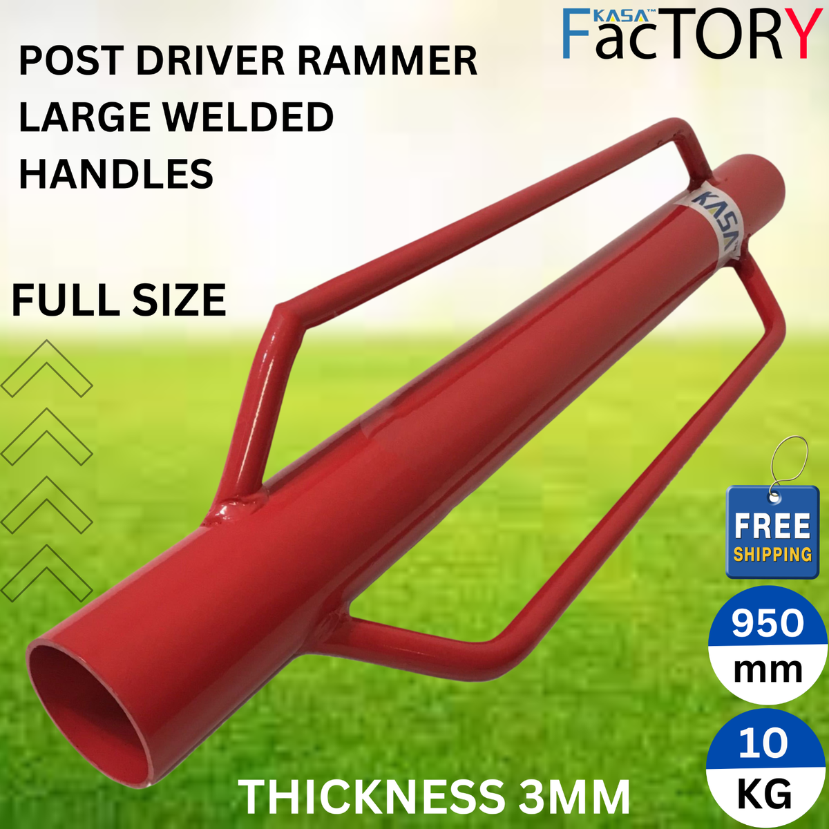 Picket Post Driver WERHE ® 20,2x28x100 Professionele Pegdriver Jack