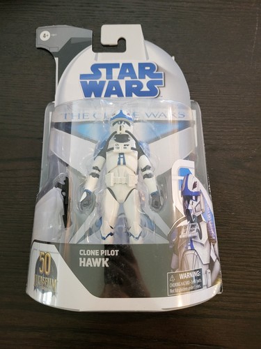 Clone Pilot Hawk The Clone Wars 6" Scale STAR WARS Black Series NEW MOC ...