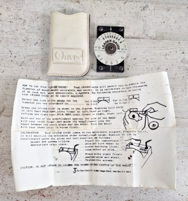 Vintage Fly-Tyer's Carry-All Leader Gauge & Manual with Orvis Faux ...