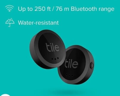 Set Of 2 Small Tile Sticker Trackers That Stick To Anything ...