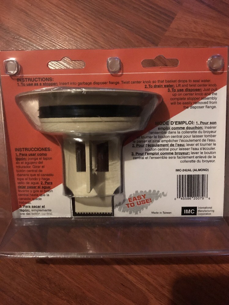 New Almond garbage disposal food scraper and strainer | eBay