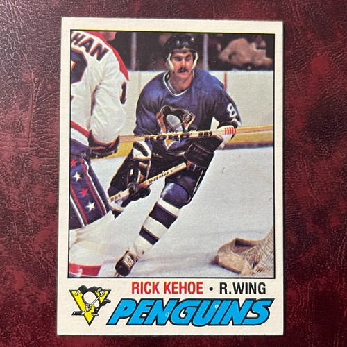 1977-78 Topps Set RICK KEHOE #33 PITTSBURGH PENGUINS - NR-MINT *HIGH ...