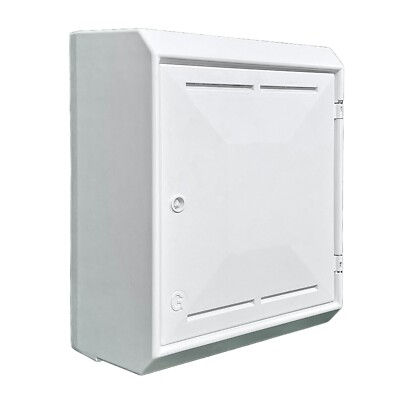 MK2 Surface Mounted Gas Meter Box - White (502mm x 408mm x 225mm ...