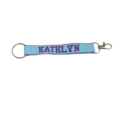 New Katelyn Name TAG KeyChain Backpack Bag School Tag luggage Tag Blue ...