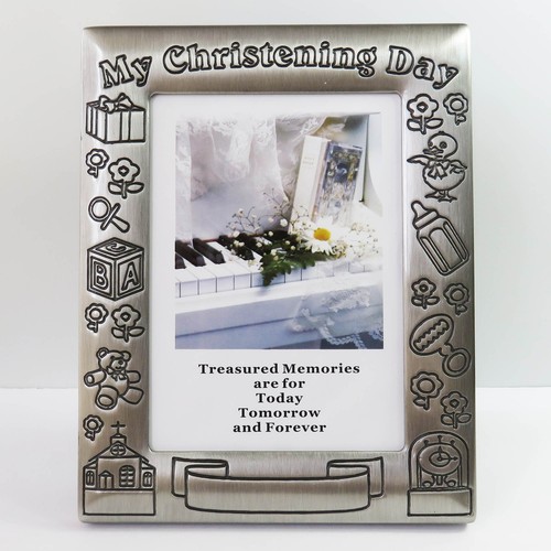 Baby Unisex Pewter Photo Frame, My Christening Day | eBay Australia