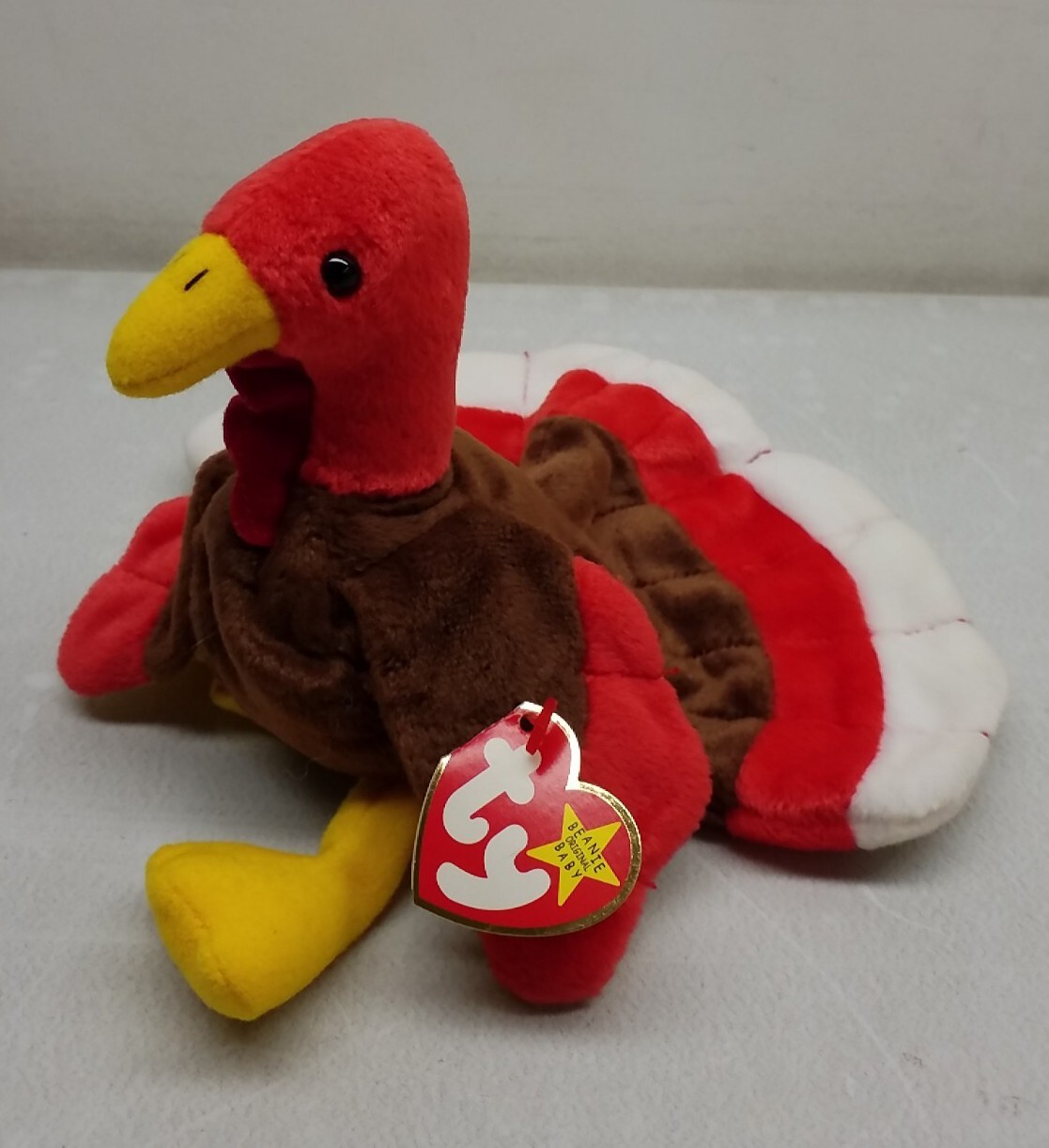 Ty Beanie Babies Gobbles The Turkey Date Of Birth November 27, 1996 Tag ...