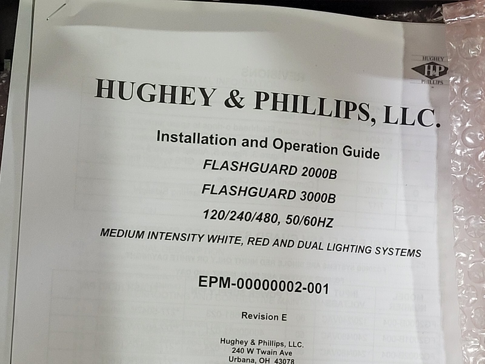 Hughey & Phillips FG3000 Power Supply Flashguard Obstruction Lighting ...
