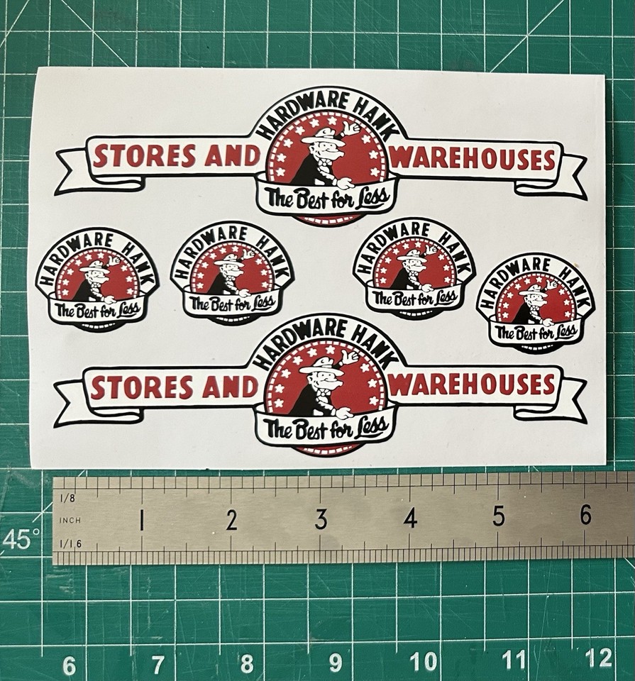 Tonka Hardware Hank Box Van Delivery Truck Decal Sticker Set | eBay