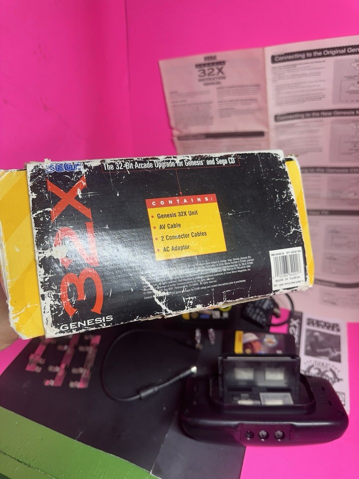 Sega Genesis 32X Console MK-84000 with Box and Extras Tested Works Good ...