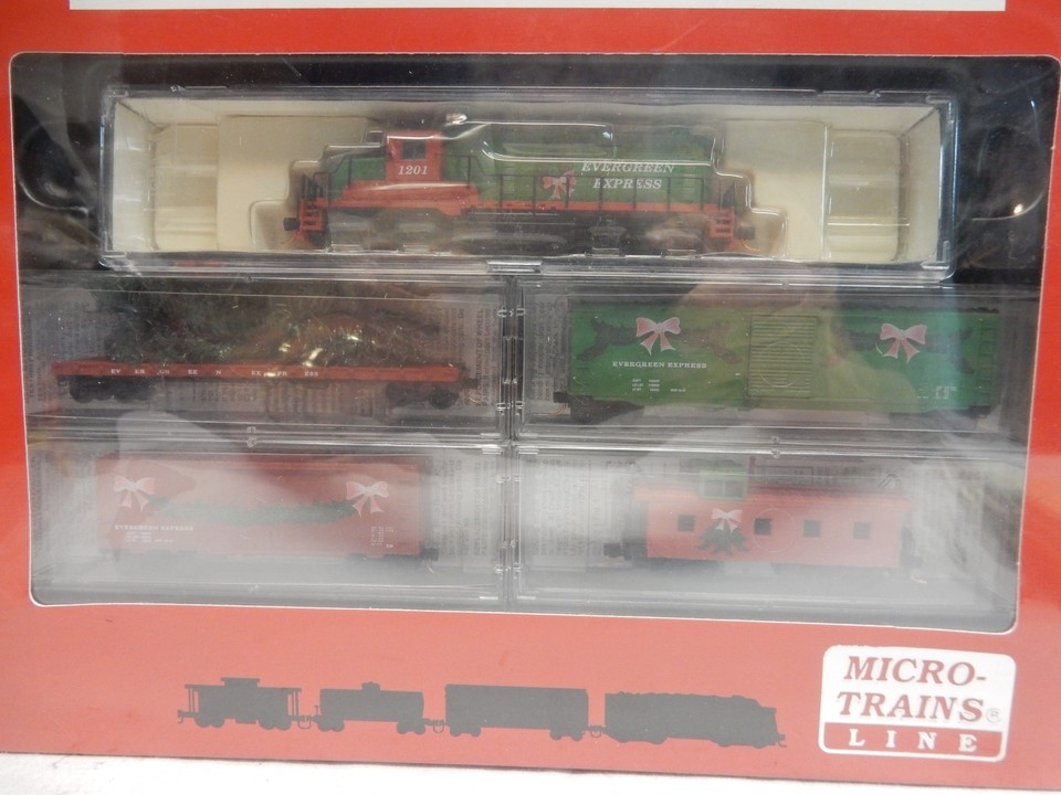 MICRO TRAINS N SCALE EVERGREEN EXPRESS TRAIN SET C-9 MINT SEALED ...