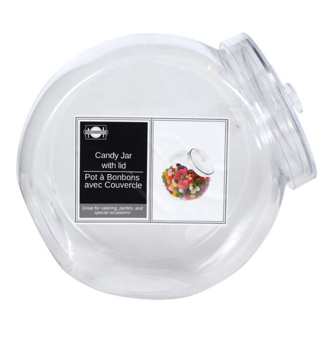 Clear Plastic Candy Jars 8 Pcs Plastic Candy Jars With Lids 50 Oz