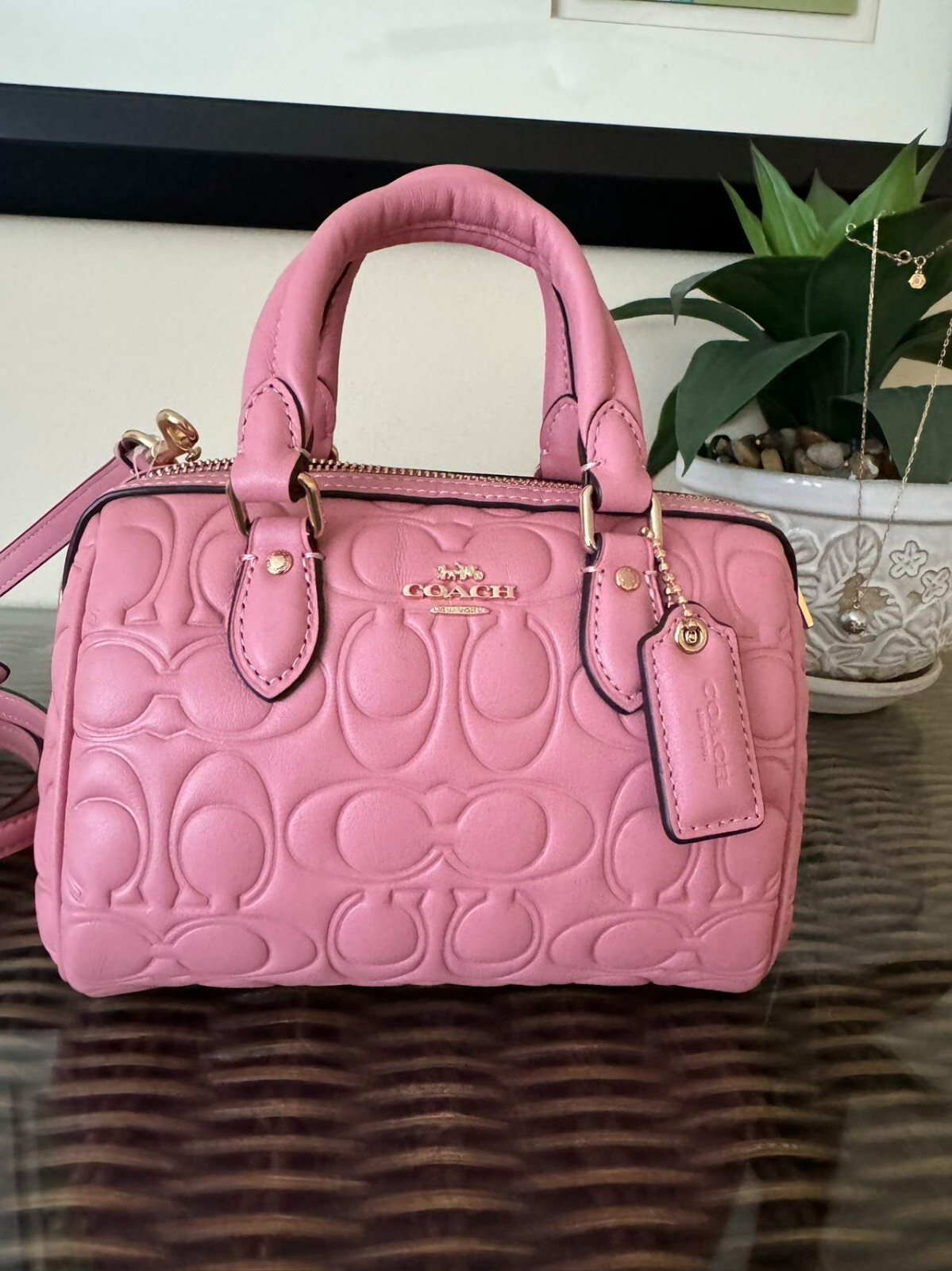 Coach CN754 Mini Rowan Crossbody bag w Signature Nappa Leather Light ...