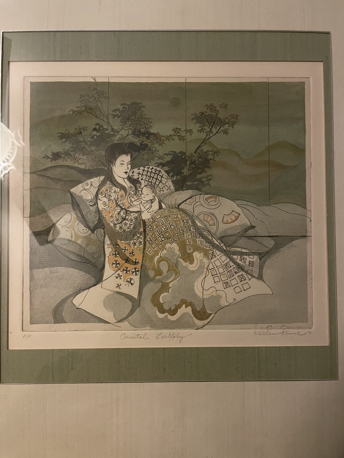 Helen Kunic Signed And Framed "Oriental Lullaby" Artist Proof #78/134 ...