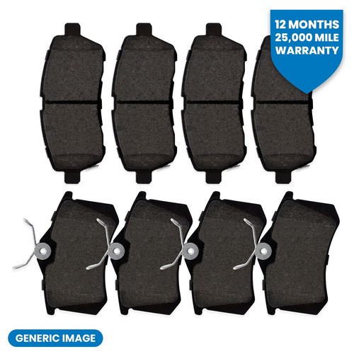 Front & Rear Brake Pad Set For Disc Brake Fits Nissan Qashqai/Qashqai&2 ...