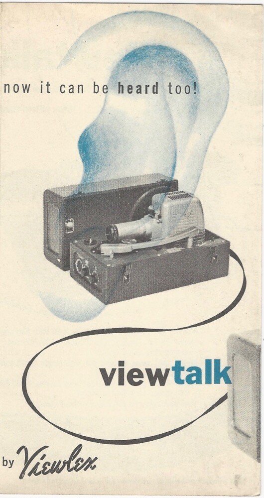 Viewlex Viewtalk Photo Slide Projector 1950s 1960s Vintage Advertising ...