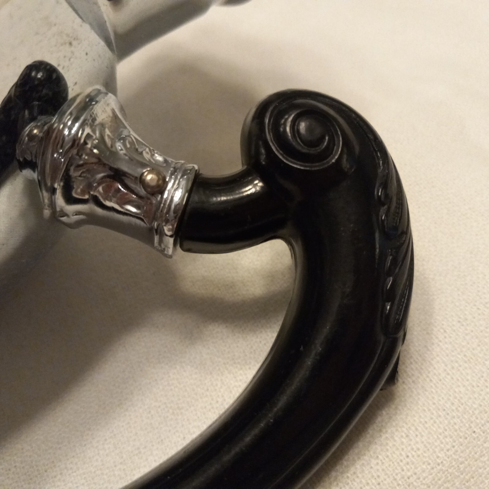 VINTAGE KROME KRAFT FARBER BROS. CHROME BAKELITE COCKTAIL PITCHER USA ...