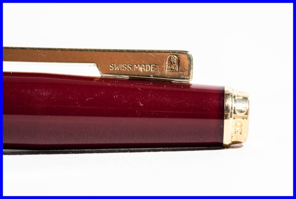 Caran d'Ache 585 Montblanc F wing nib Dark Red China Lacquer CHRISTIAN ...