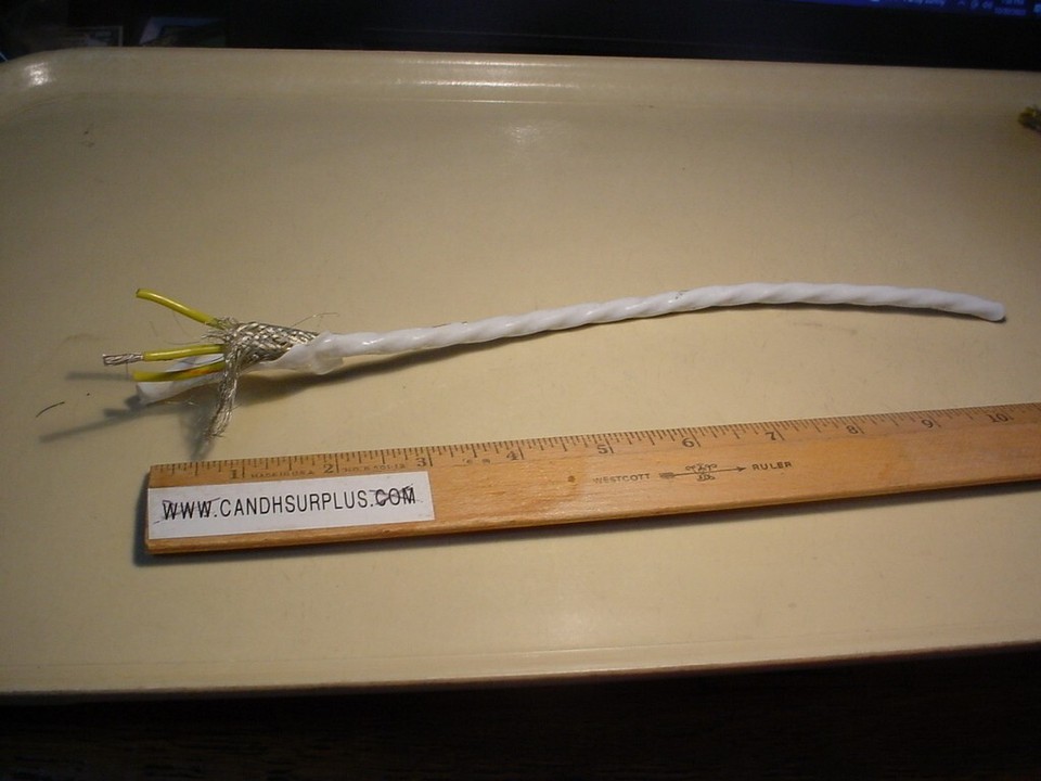 3 conductor Shielded 12 awg PTFE wire 100' with PTFE jacket. STD0098-3 ...