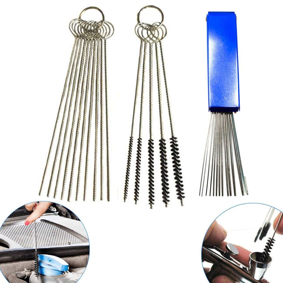 For Carburetor Carb Cleaning Jet Remover Cleaner Kit Tool Set 26 Needle ...