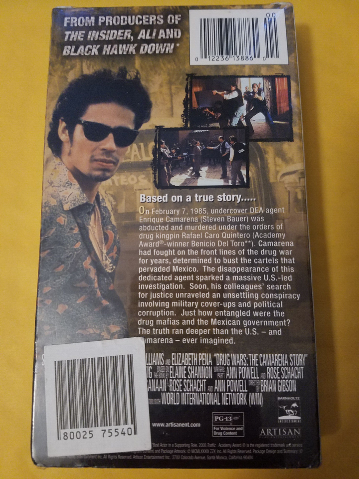 Drug Wars: The Camarena Story (2003) VHS Benicio Del Toro NEW Sealed | eBay