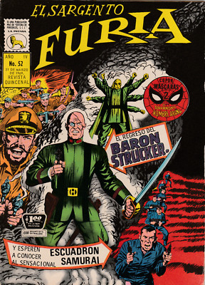 SARGENTO FURIA 52 MARZO 1969 LA PRENSA MARVEL MEXICAN SPANISH COMIC | eBay