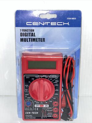 CEN-TECH DIGITAL AMP OHM VOLT METER AC DC VOLTMETER MULTIMETERRED | eBay